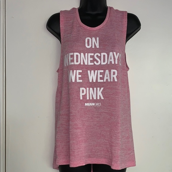Fifth Sun | Tops | Mean Girls On Wednesday We Wear Pink Tank Large ...